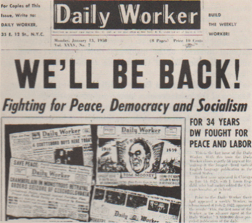 65 jaar geleden: “The Daily Worker” is niet langer een krant ...